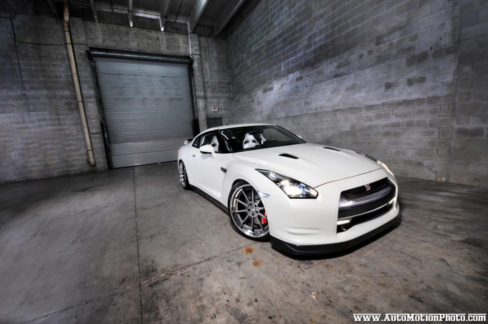 White Nissan GTR Warehouse Photoshoot - My Car Portal