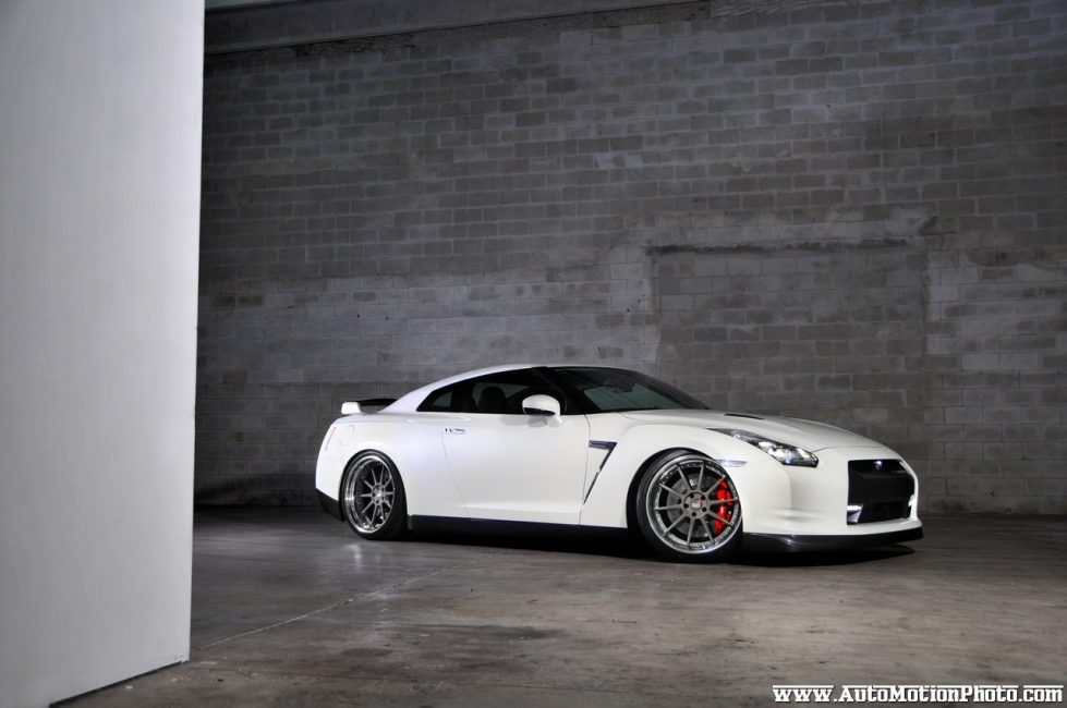 White Nissan GTR Warehouse Photoshoot - My Car Portal