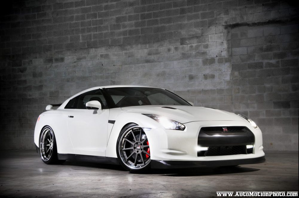 White Nissan GTR Warehouse Photoshoot - My Car Portal