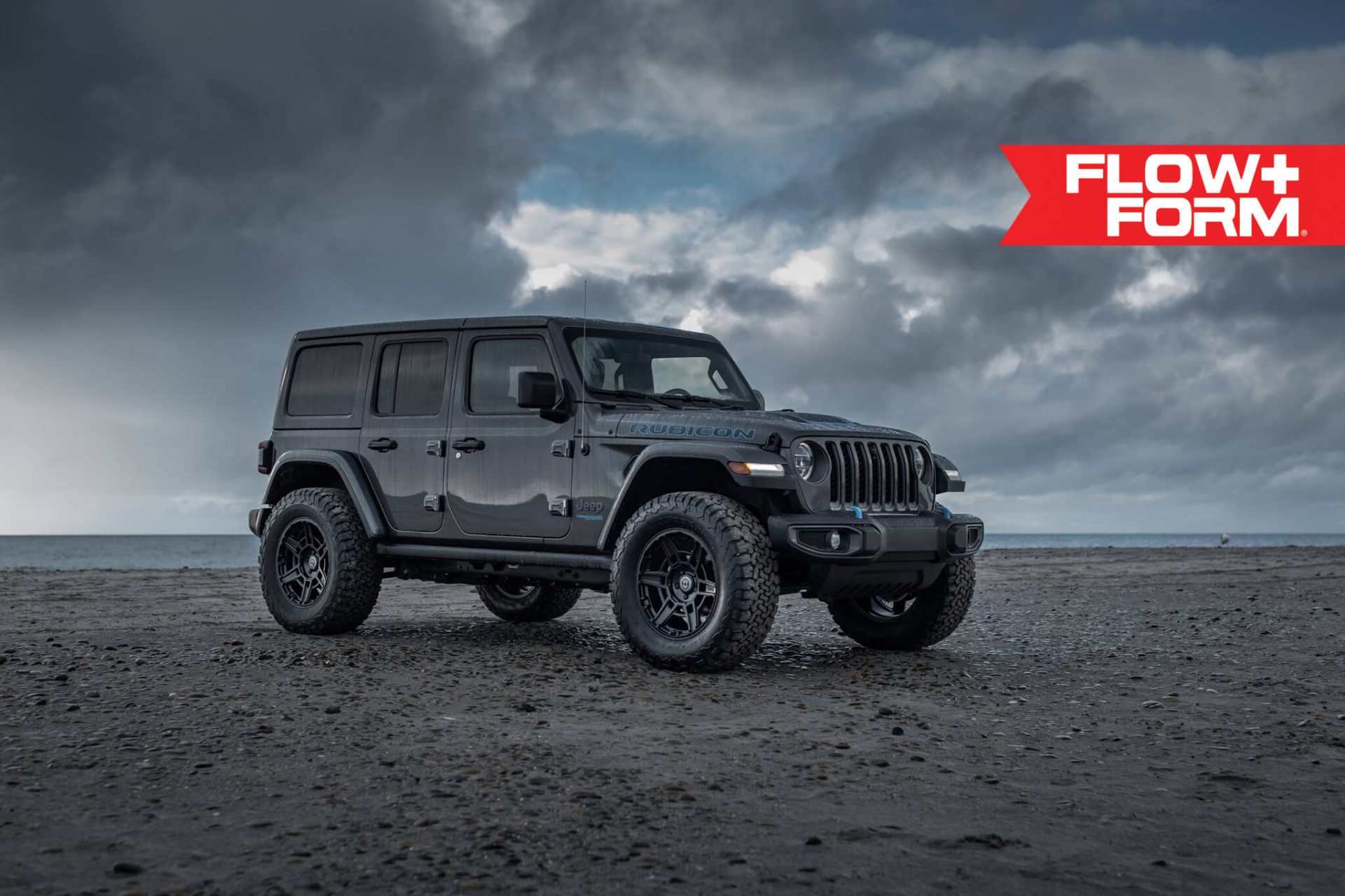 Granite Jeep Wrangler with HRE FlowForm FT1 Wheels in Tarmac - My Car ...