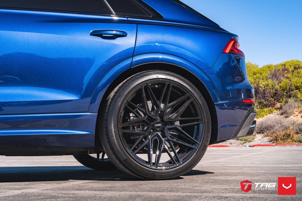 Navarra Blue Metallic Audi RSQ8 On Vossen HF-7 Wheels - My Car Portal