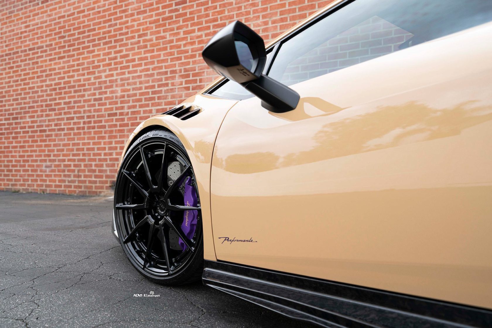 Desert Tan Lamborghini Huracán Performante on ADV.1 Wheels - My Car Portal
