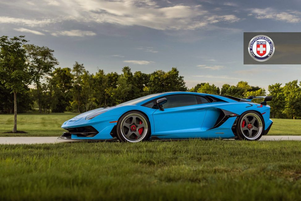 Lamborghini Aventador SVJ with HRE Vintage 527 FMR Wheels in Satin ...