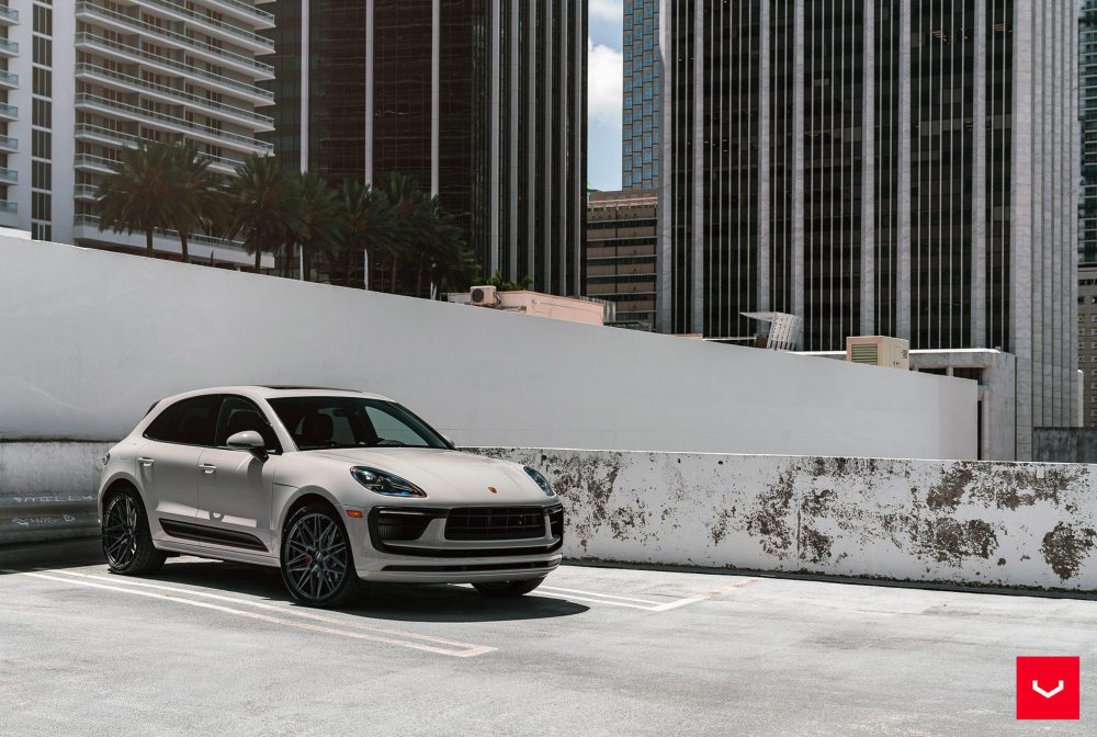 Chalk Porsche Macan Looks Impressive Vossen Wheels - My Car Portal