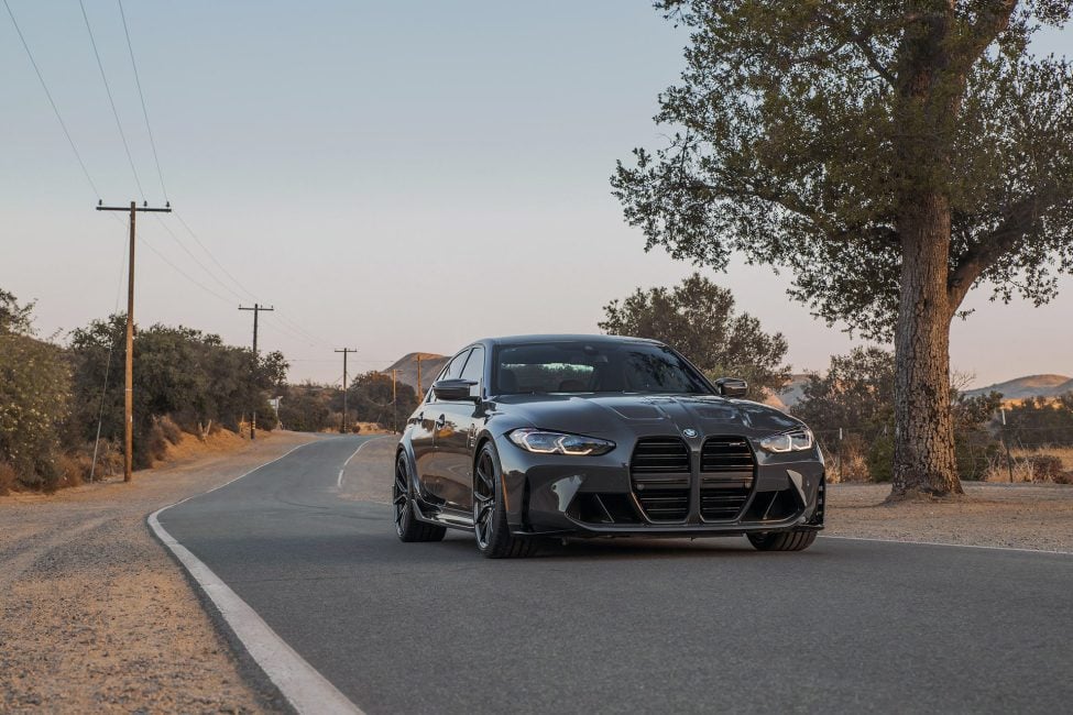 Dravit Gray BMW M3 Competition - Vorsteiner VPX-101 Wheels