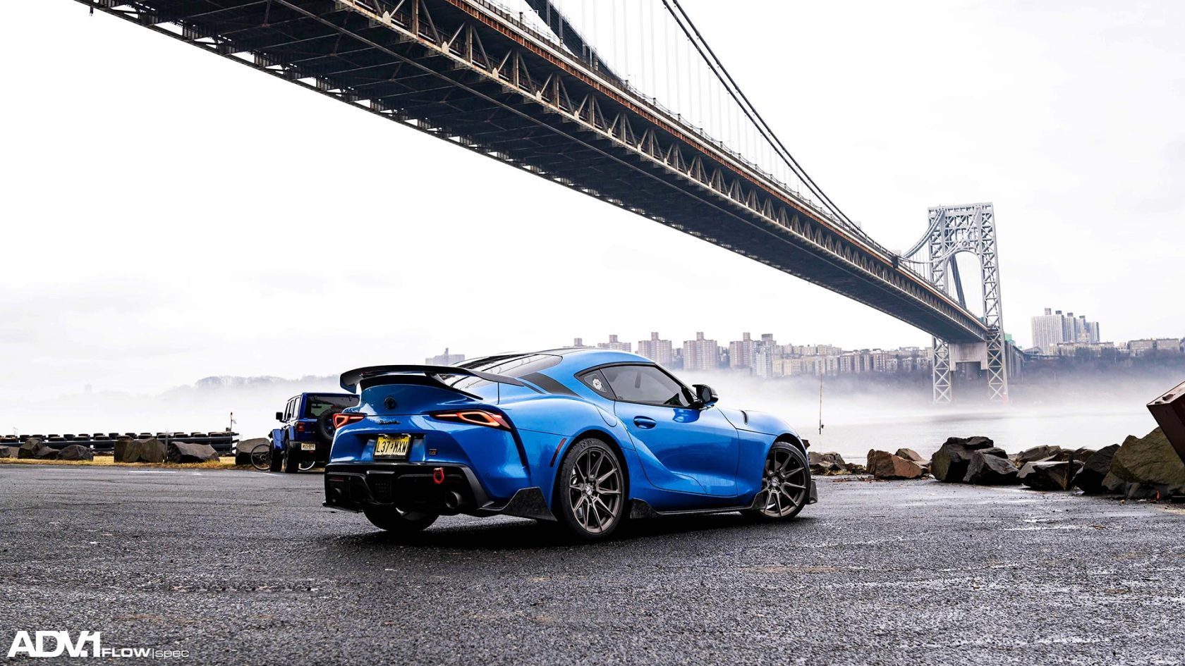 Blue Mica Toyota Supra A90 Gets Upgraded With ADV5.0 FLOWspec Wheels ...