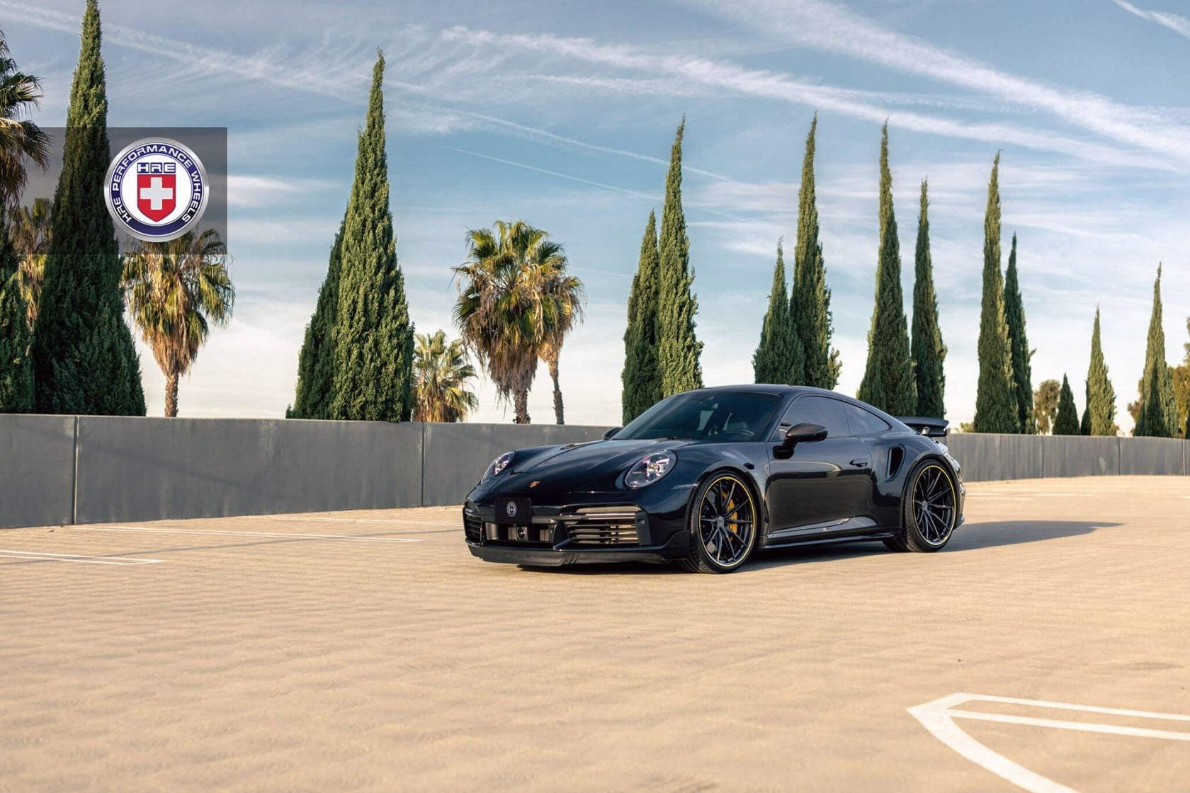 Porsche 992 Turbo S with HRE S104SC Wheels in Satin Black / Gloss Black ...