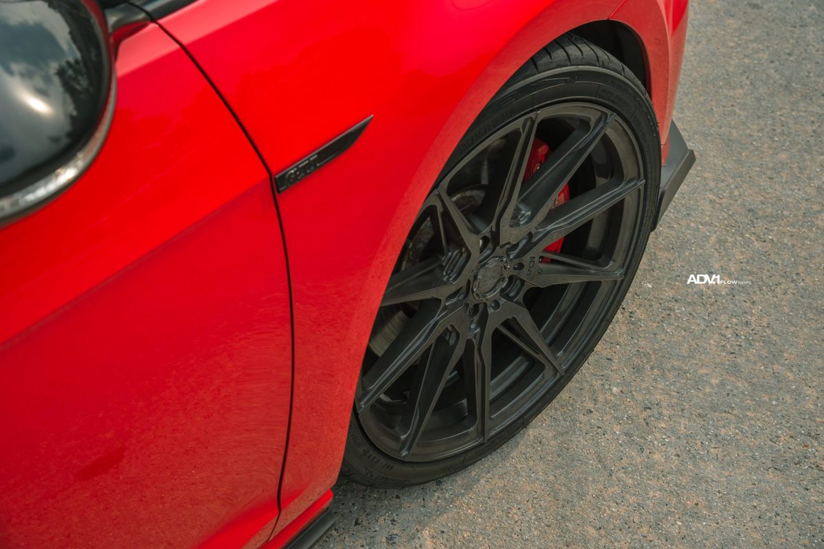 King's Red Metallic VW Golf GTI Gets ADV.1 FLOWSpec Wheels - My Car Portal