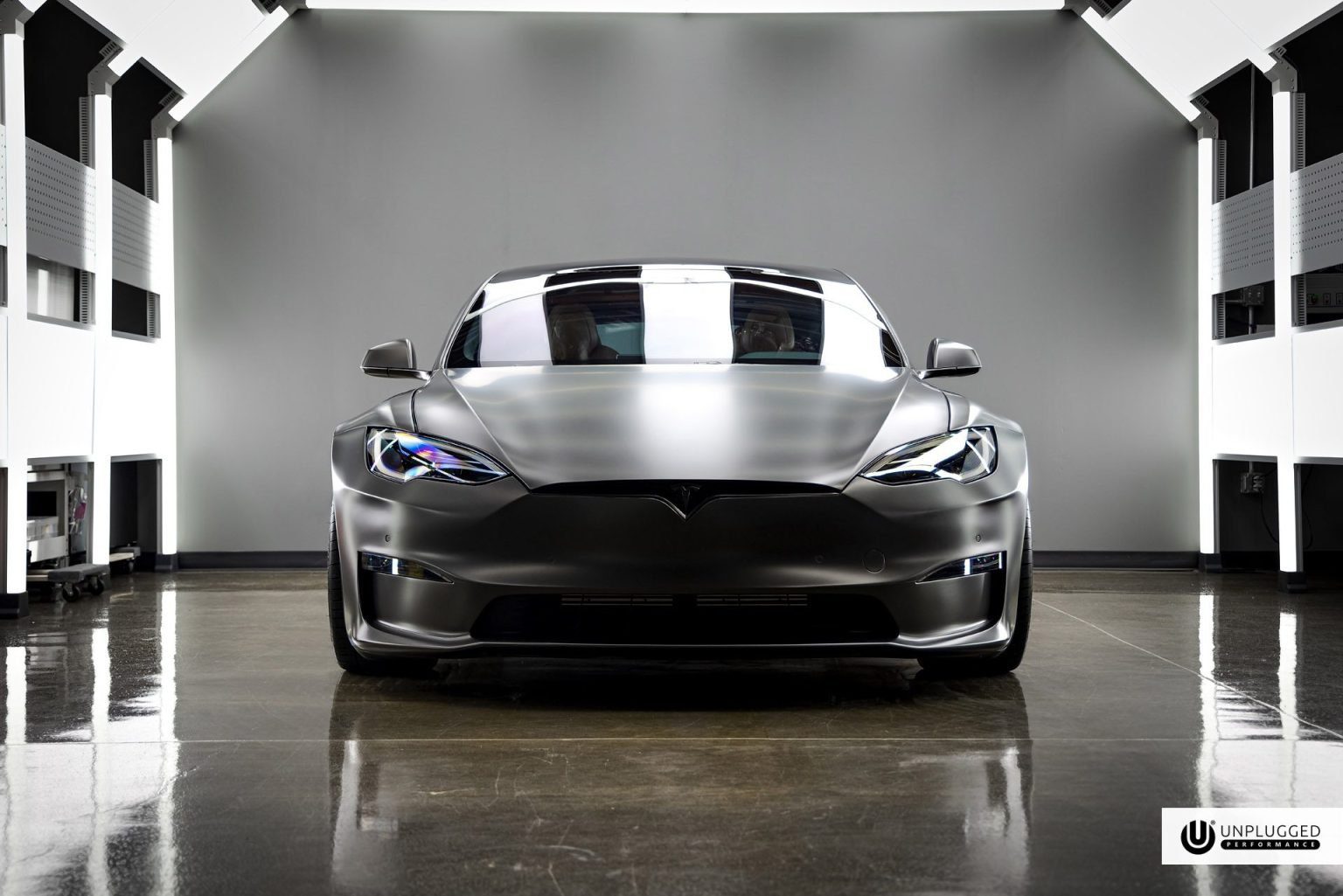 Photoshoot: Satin Black Tesla Model S-APEX Plaid By Unplugged ...